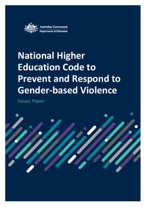 The National Higher Education Code to Prevent and Respond to Gender-based Violence Issues Paper ...